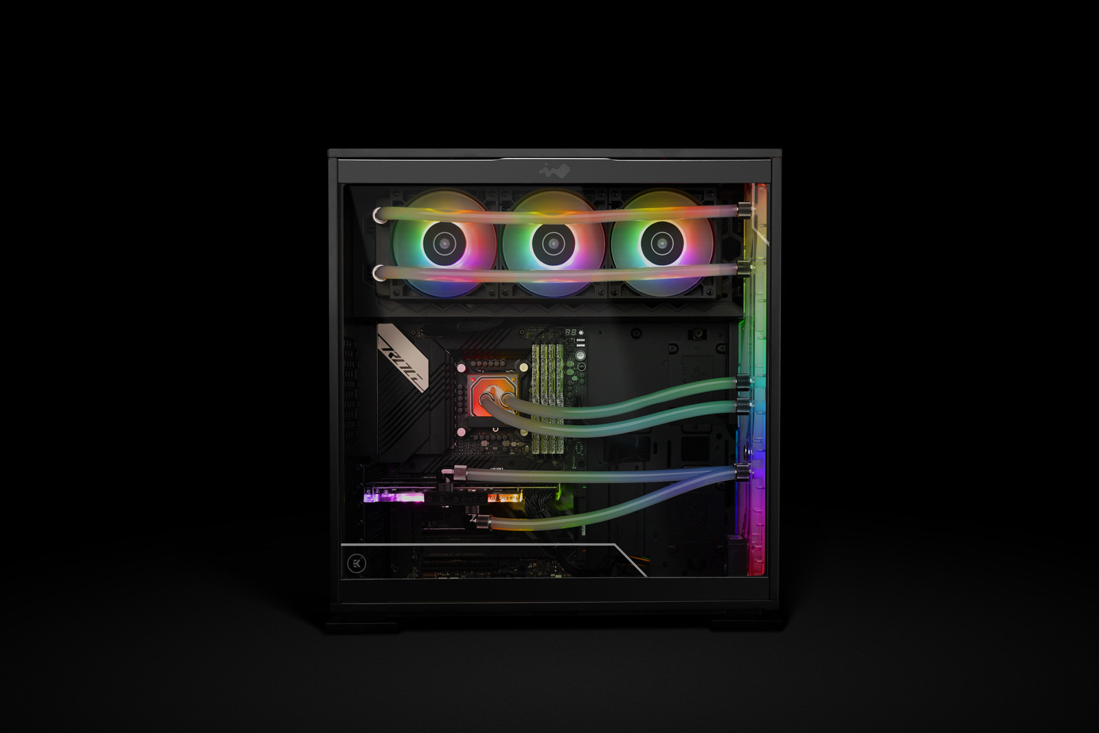 An InWin 303EK Case with an Integrated D-RGB Distribution Plate – EK ...