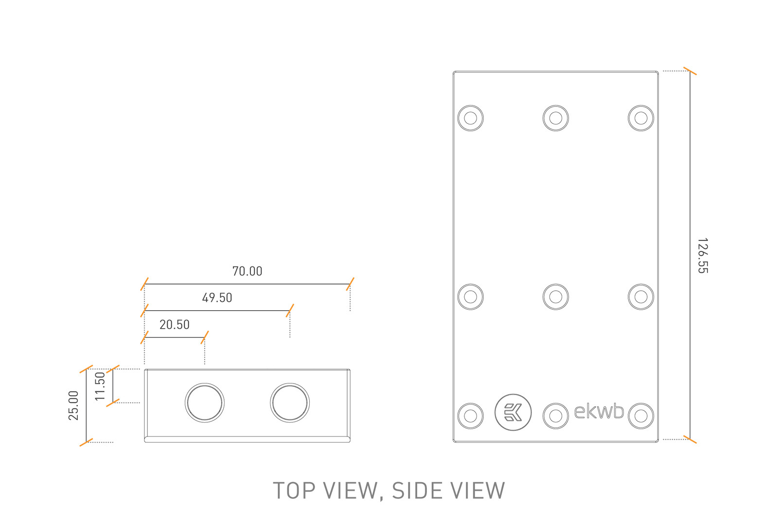 EK-FC Terminal X3 S (Type II) - Acetal – EK Webshop