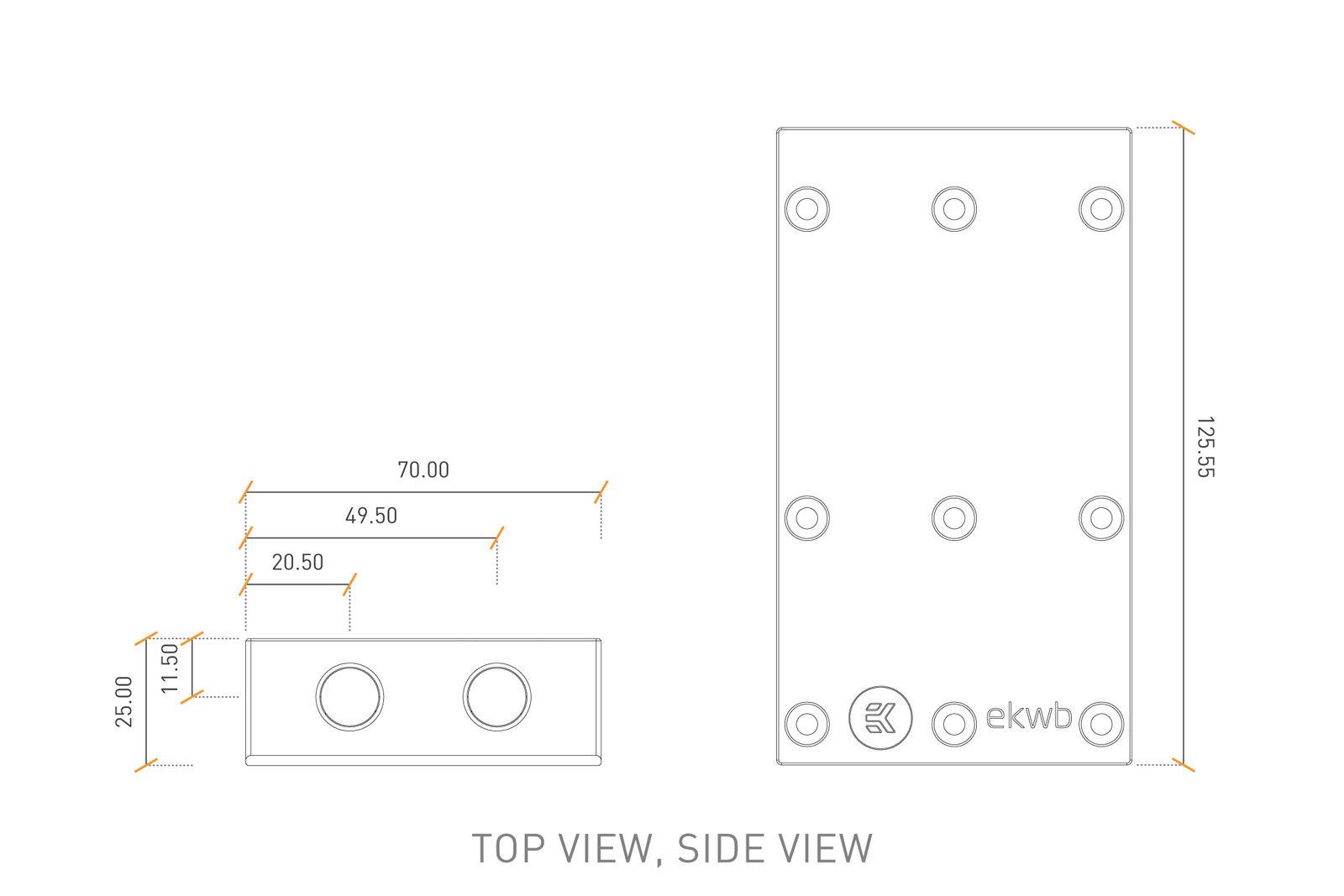 EK-FC Terminal X3 - Plexi – EK Webshop